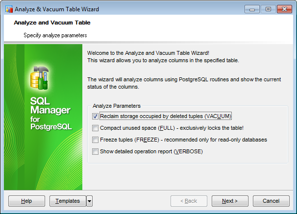Online Documentation for SQL Manager for PostgreSQL | SQLManager